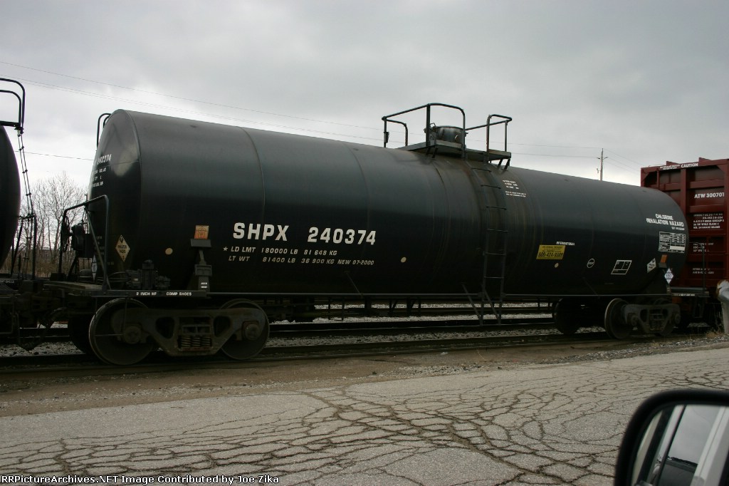 SHPX 240374 54 Ft Chlorine Tank Car